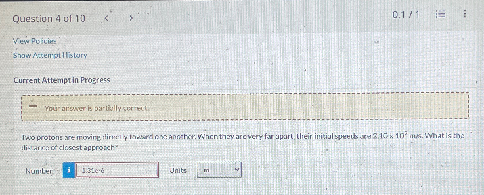 Solved Question 4 ﻿of 100.11vdotsvdots,vdotsView | Chegg.com