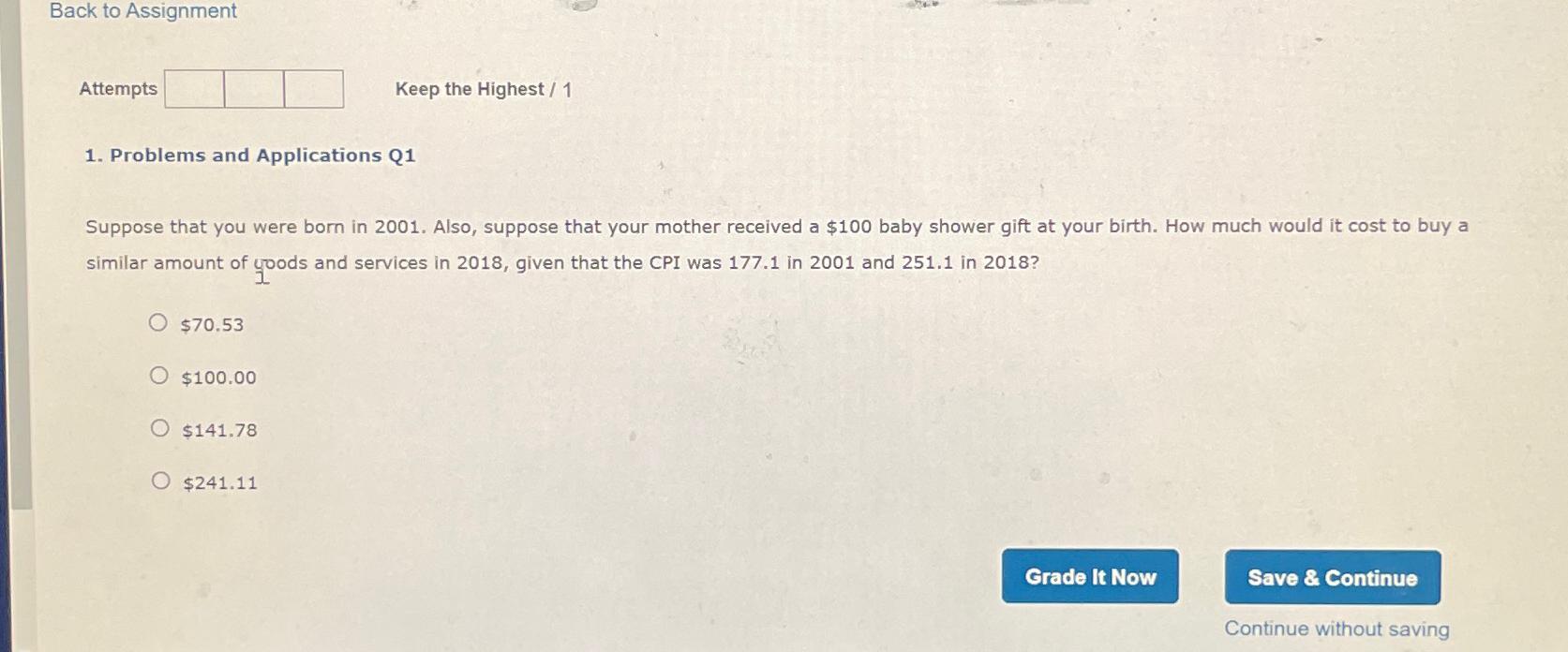 Solved Back to AssignmentAttemptsKeep the Highest | Chegg.com