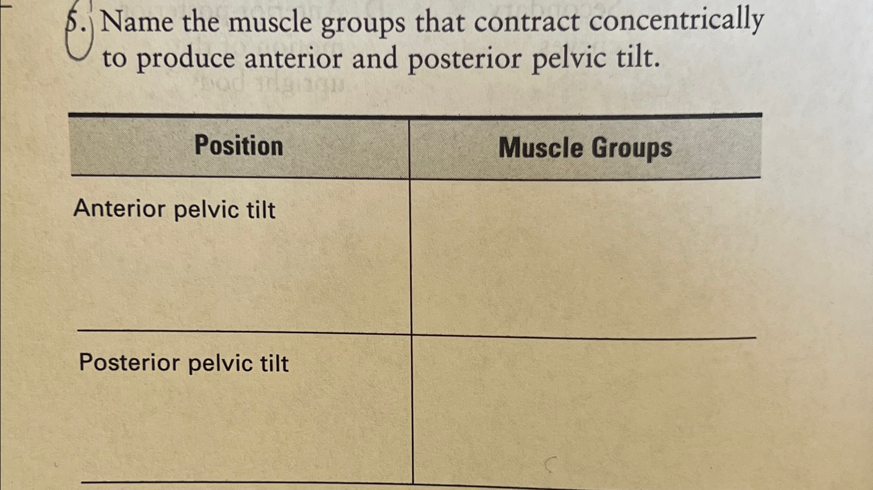 Solved Name the muscle groups that contract concentrically | Chegg.com