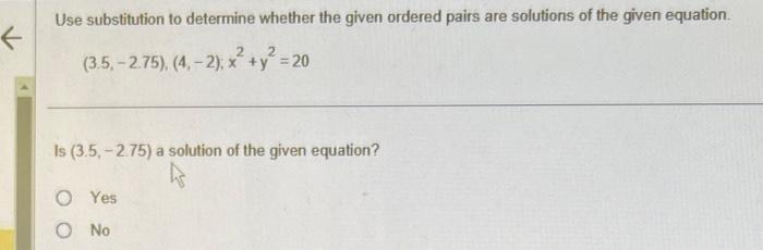 Solved Use substitution to determine whether the given | Chegg.com