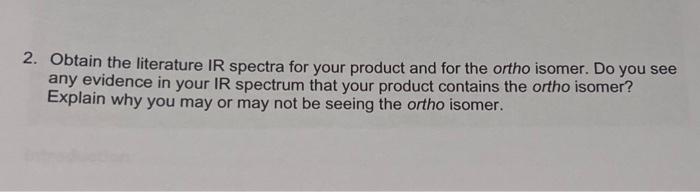 Solved I have the IR Spectra for my unknown, ansiole, below. | Chegg.com