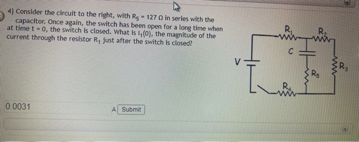 Solved Two Loop RC Circuit 1 4 A circuit is constructed with | Chegg.com