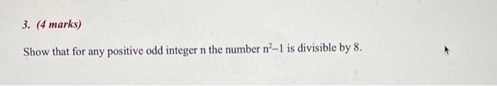 Solved Show that for any positive odd integer n the number | Chegg.com