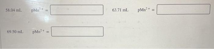Solved Calculate pMn + at each of the points in the | Chegg.com