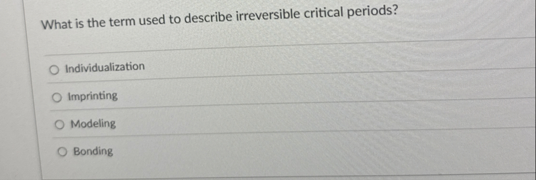 Solved What is the term used to describe irreversible | Chegg.com
