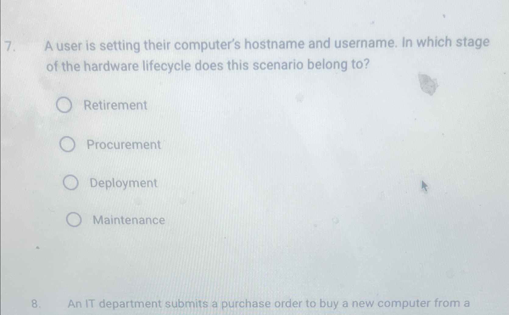 Solved A user is setting their computer's hostname and | Chegg.com