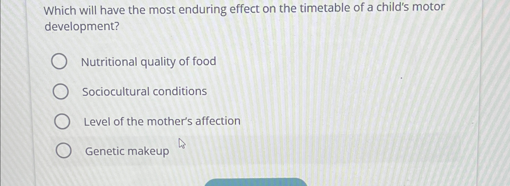 Solved Which will have the most enduring effect on the | Chegg.com