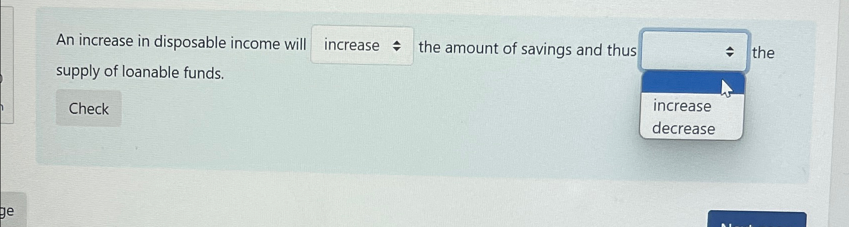 Solved An increase in disposable income will supply of | Chegg.com
