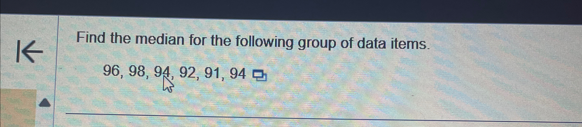 Solved Find the median for the following group of data | Chegg.com