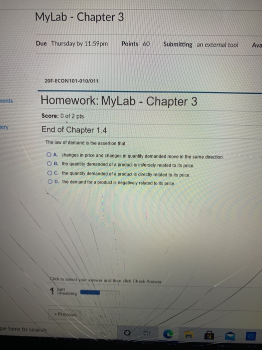 Solved MyLab - Chapter 3 Due Thursday by 11:59pm Points 60 | Chegg.com Solved MyLab - Chapter 3 Due Thursday by 11:59pm Points 60 | Chegg.com