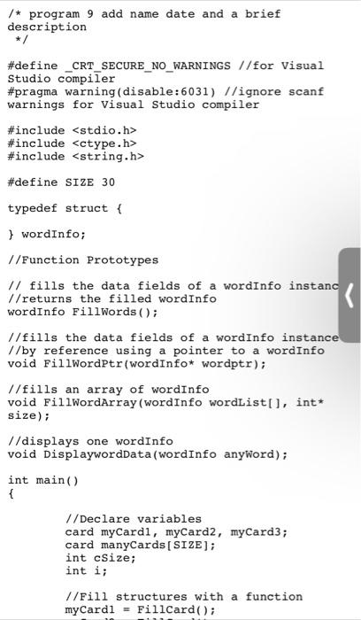 Solved For this assignment you will change the card.c code | Chegg.com