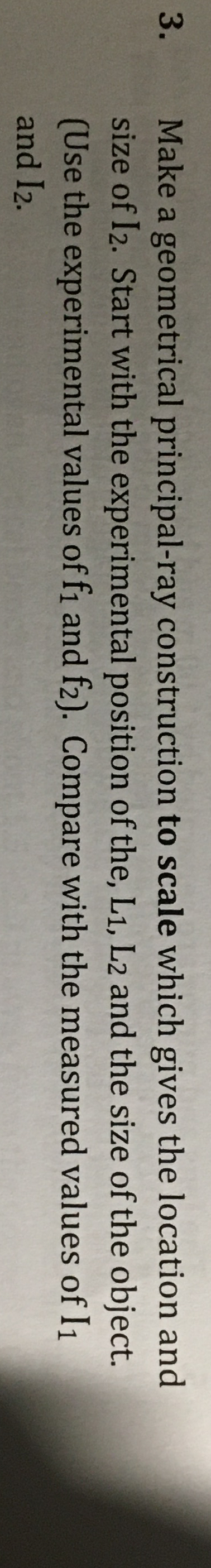 Solved Make a geometrical principal-ray construction to | Chegg.com
