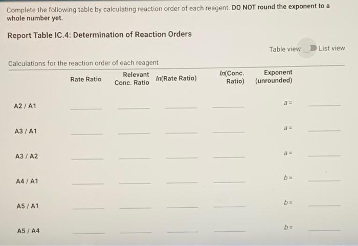 Solved I need help with Table IC.4 and IC.5 determining | Chegg.com