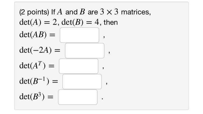 Solved (3 points) Let -1 -4 -6 A= 2 11 23 35 5 20 (a) | Chegg.com