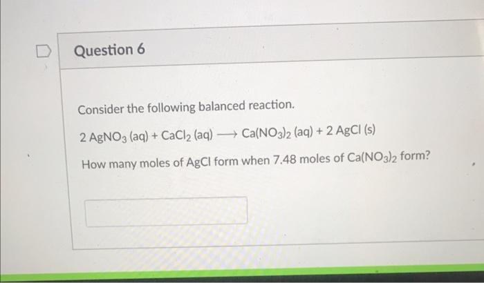 Solved Consider the following balanced reaction. | Chegg.com