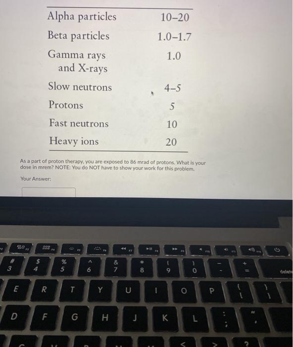 Solved 10-20 1.0-1.7 Alpha particles Beta particles Gamma | Chegg.com
