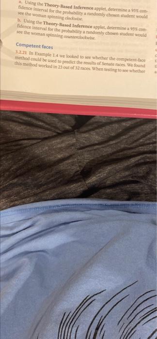 a. Using the Theory-Based Inference applet, determine | Chegg.com