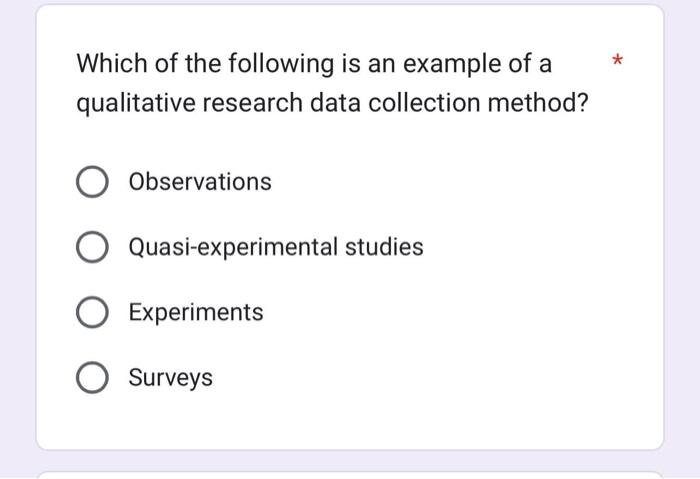 Solved Which of the following is an example of a qualitative | Chegg.com