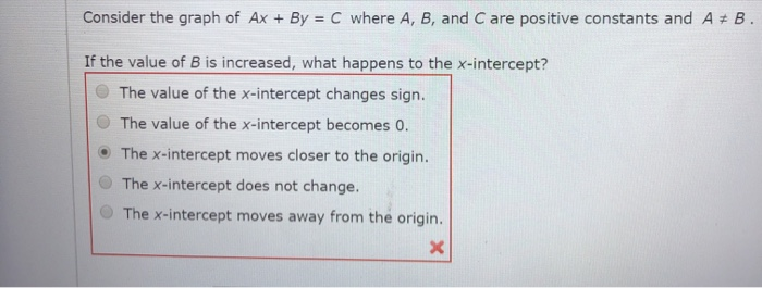 Solved Consider the graph of Ax + By = C where A, B, and C | Chegg.com