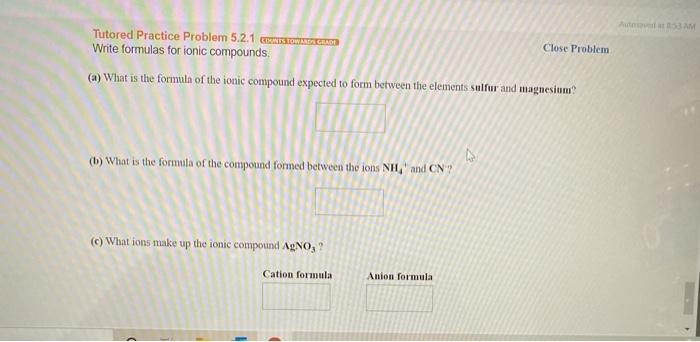 Solved Tutored Practice Problem 5.2.1 DICERO Close Problem | Chegg.com