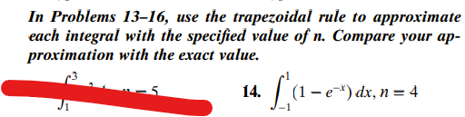 Solved In Problems 13-16, ﻿use the trapezoidal rule to | Chegg.com