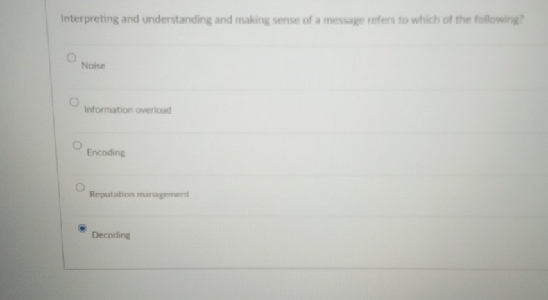 Solved Interpreting and understanding and making sense of a | Chegg.com