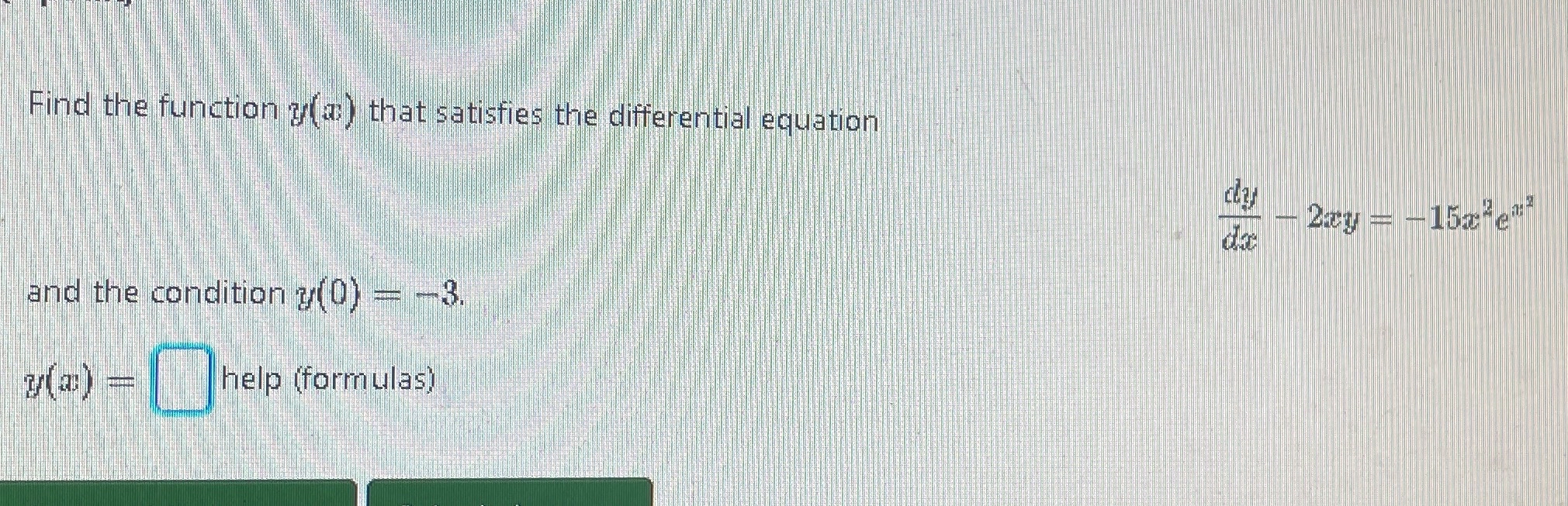 Solved Find the function y(x) ﻿that satisfies the | Chegg.com