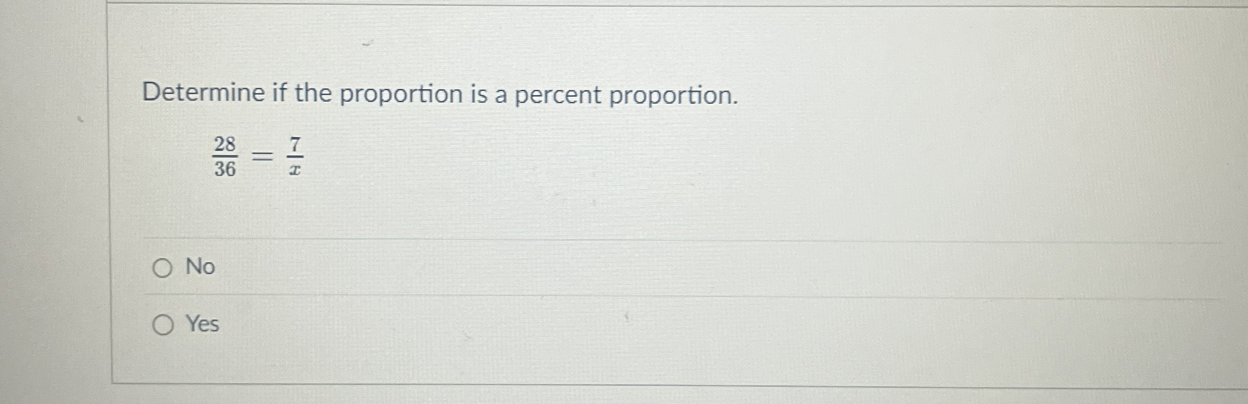 Solved Determine if the proportion is a percent | Chegg.com