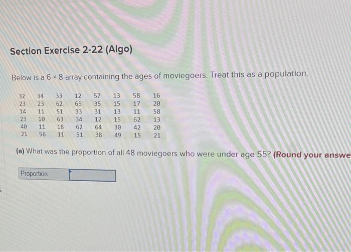 Solved Section Exercise 2-22 (Algo) Below is a 6 x 8 array | Chegg.com