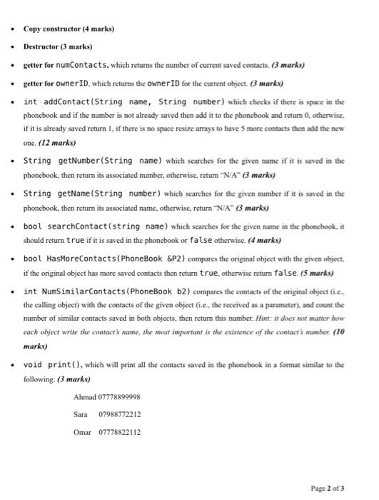Solved 1 Of 3 Object Oriented Programming Cs 11206 