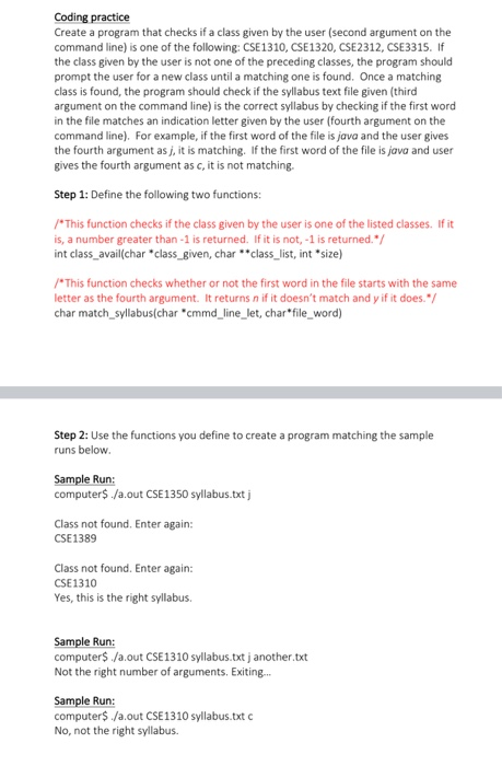 Solved Coding practice Create a program that checks if a | Chegg.com
