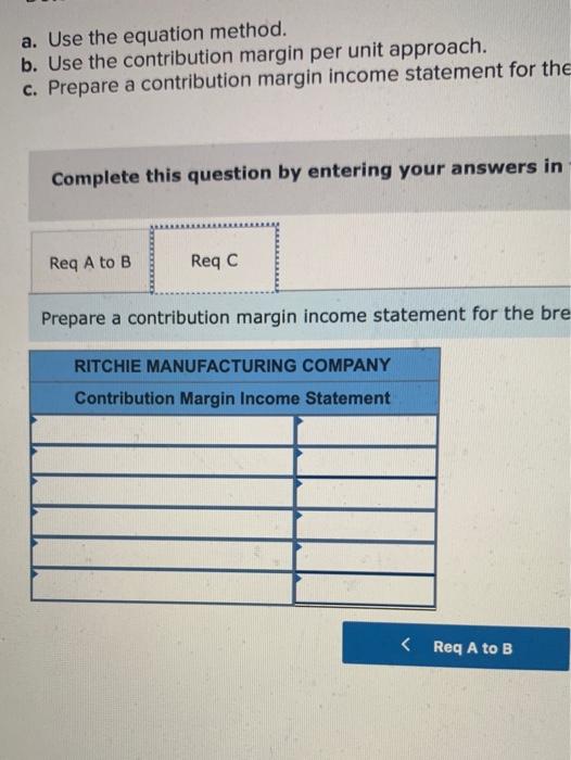 Solved 1 Problem 11-28A (Algo) Determining the break-even | Chegg.com