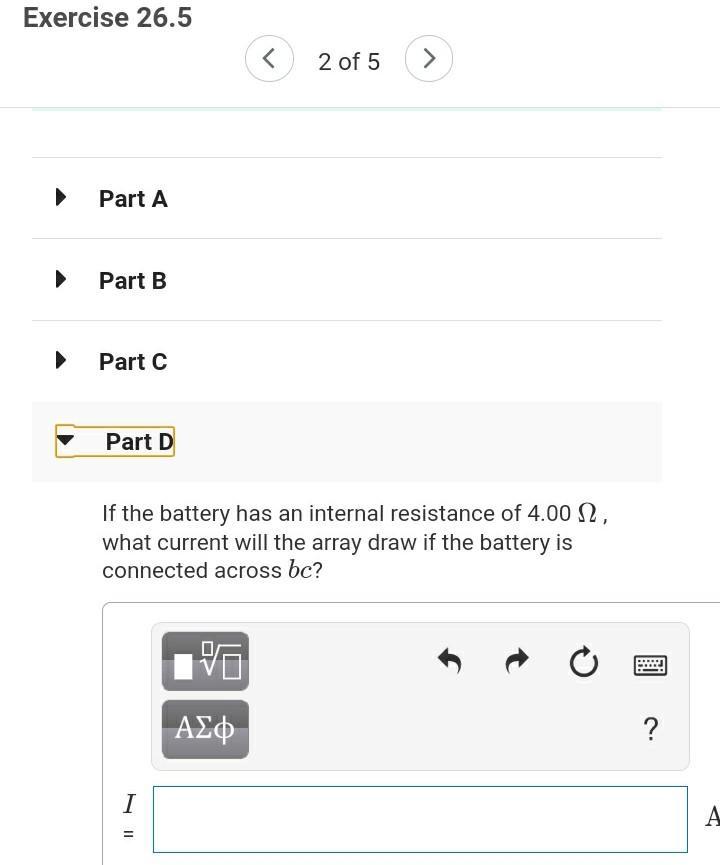 Solved Exercise 26.5 2 of 5 > A triangular array of | Chegg.com