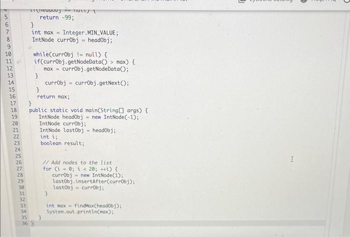 Solved Java// I am recieving an error that says "findMax() | Chegg.com