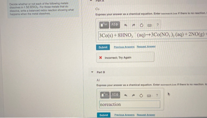 Solved Part A Decide whether or not each of the following | Chegg.com