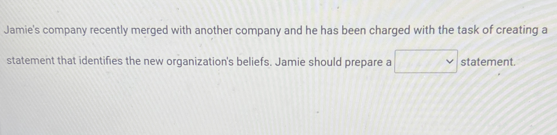 Solved Jamie's company recently merged with another company | Chegg.com