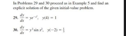 Solved In Problems 29 and 30 proceed as in Example 5 and | Chegg.com
