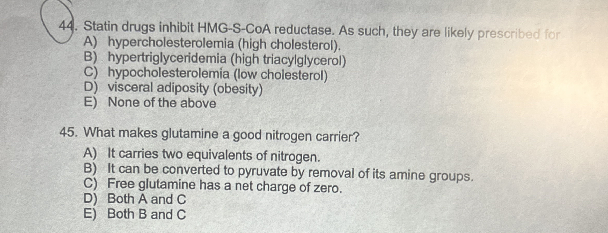 Solved Statin drugs inhibit HMG-S-CoA reductase. As such, | Chegg.com