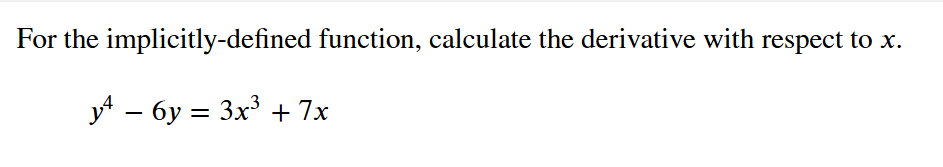 Solved For The Implicitly Defined Function Calculate The 