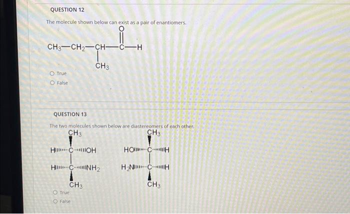 Solved The molecule shown below can exist as a pair of | Chegg.com