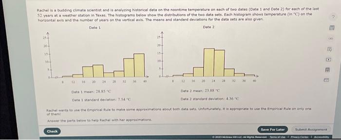 Solved Rachel is a budding climate scientist and is | Chegg.com
