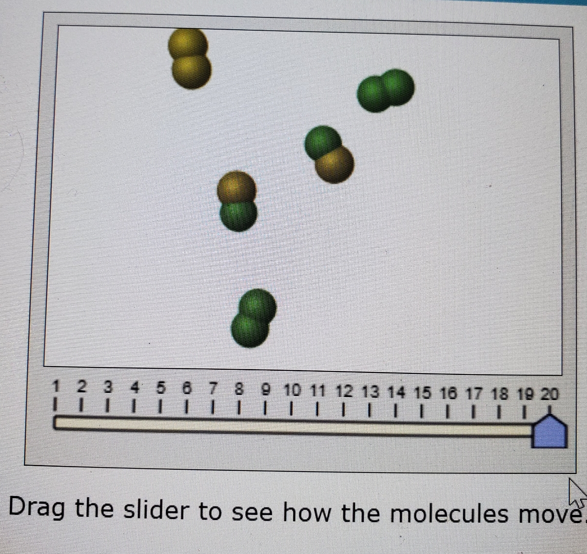 Solved Drag the slider to see how the molecules movDoes a | Chegg.com