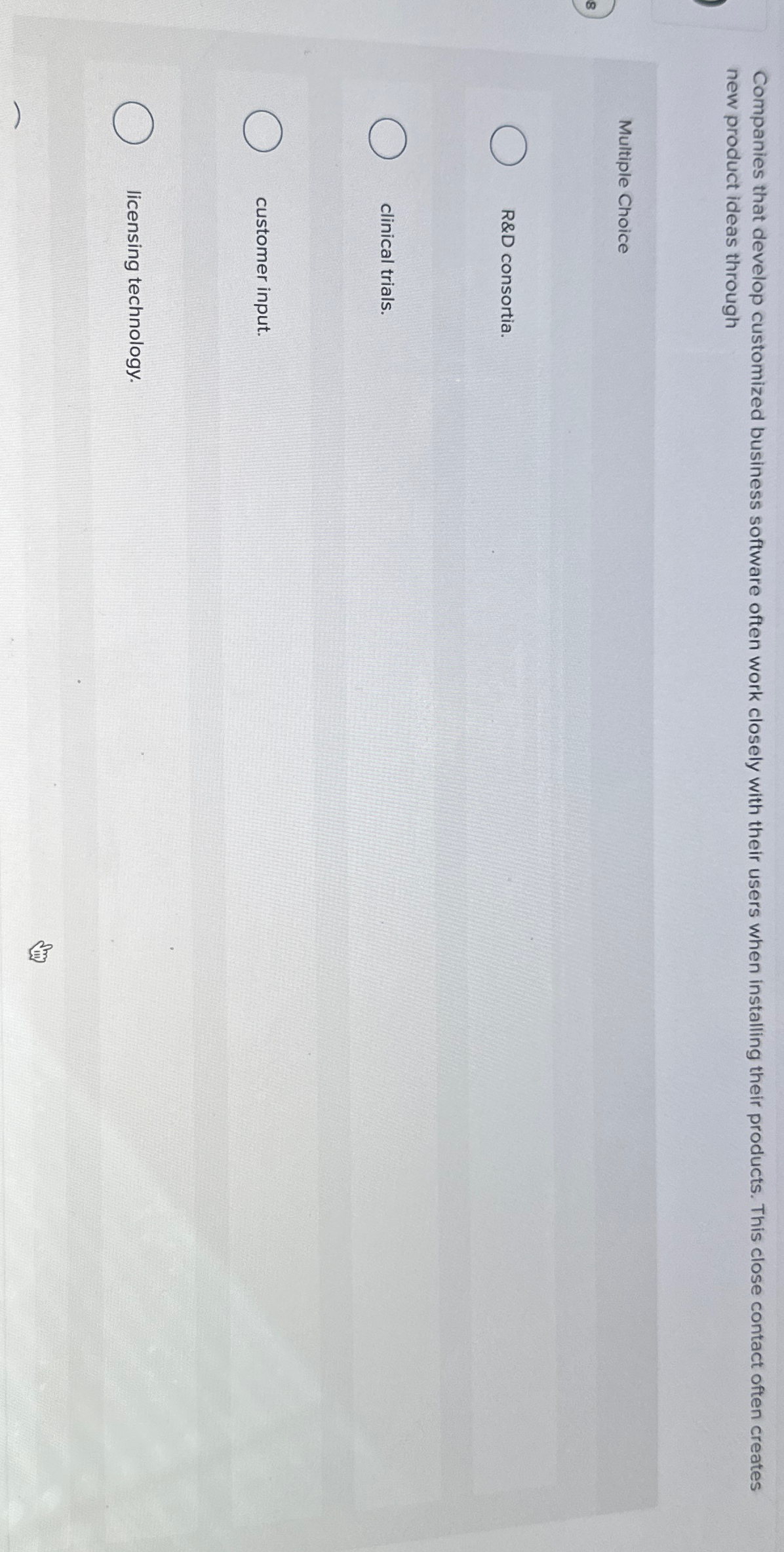 Solved Companies that develop customized business software | Chegg.com