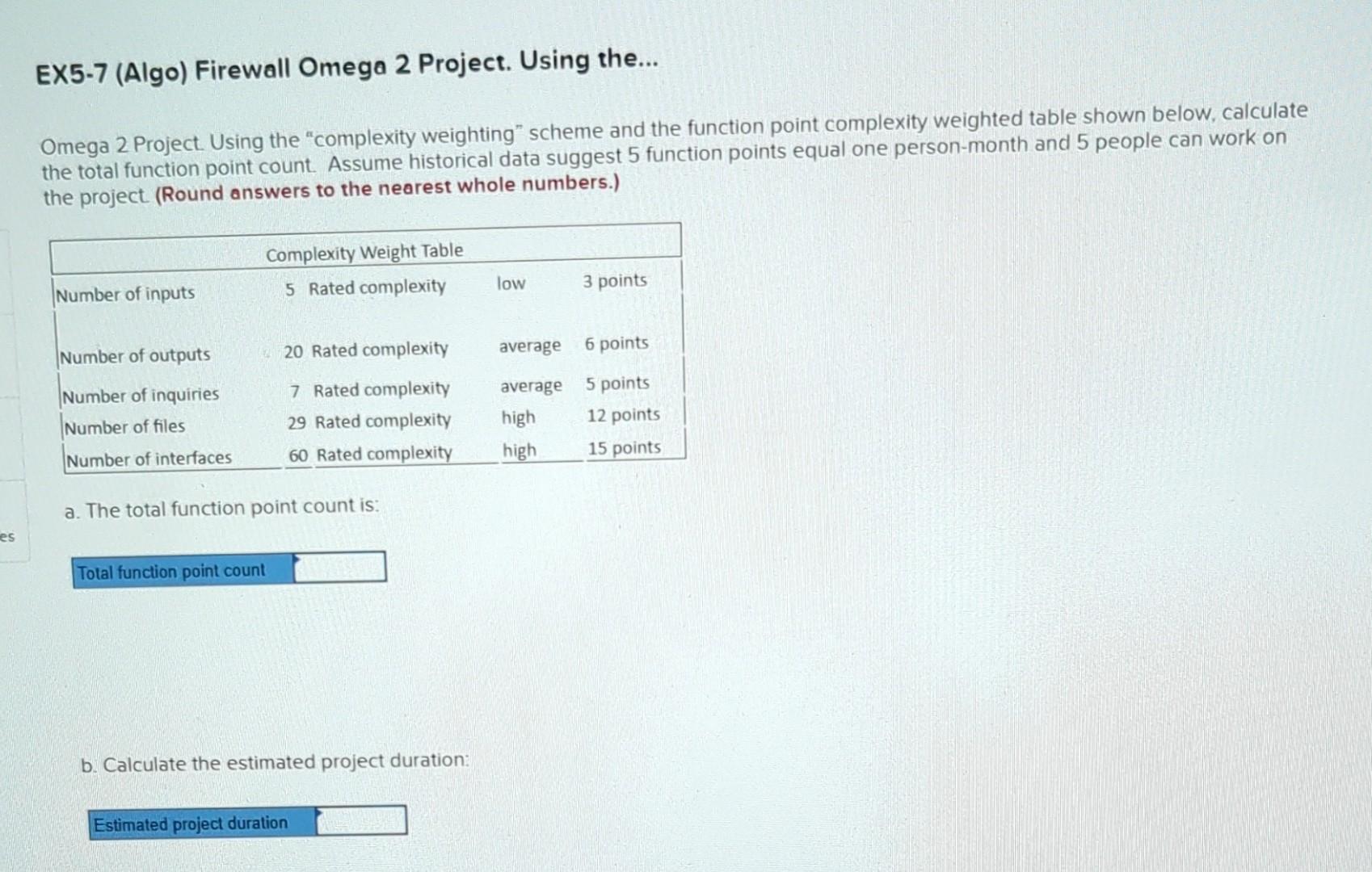 Solved Omega 2 Project Using The Complexity Weighting
