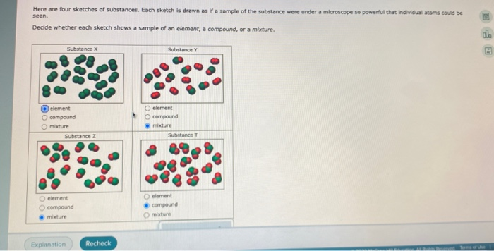 Solved Here are four sketches of substances. Each sketch is | Chegg.com