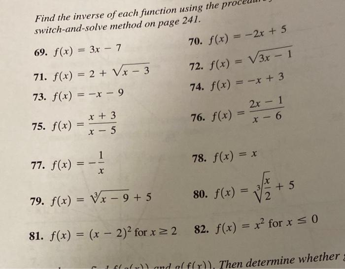 Solved Use the horizontal line test to determine whether | Chegg.com