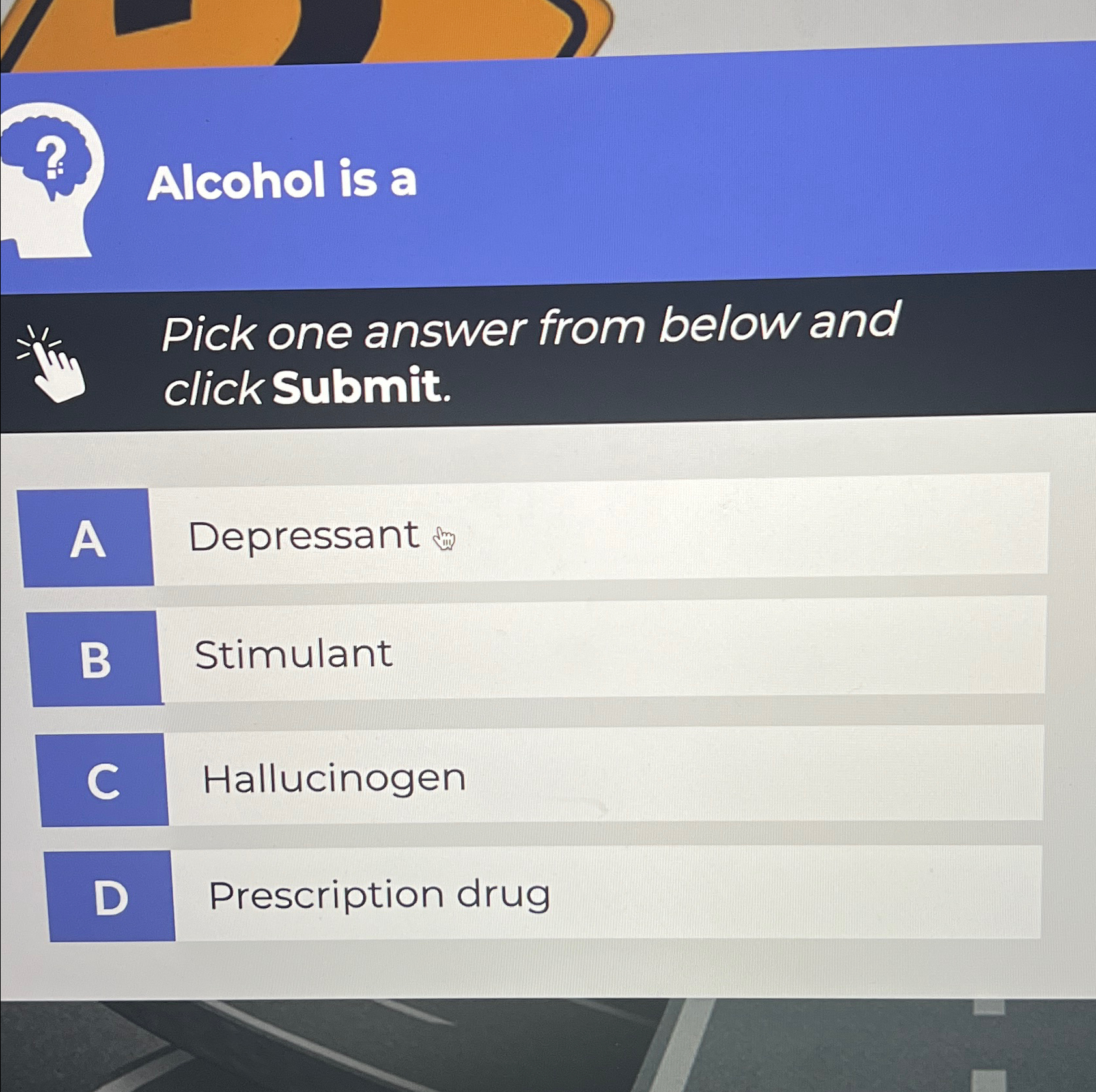Solved Alcohol is aPick one answer from below and | Chegg.com