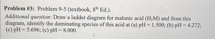Solved Problem #3: Problem 9-5 (textbook, 8th Ed.). | Chegg.com