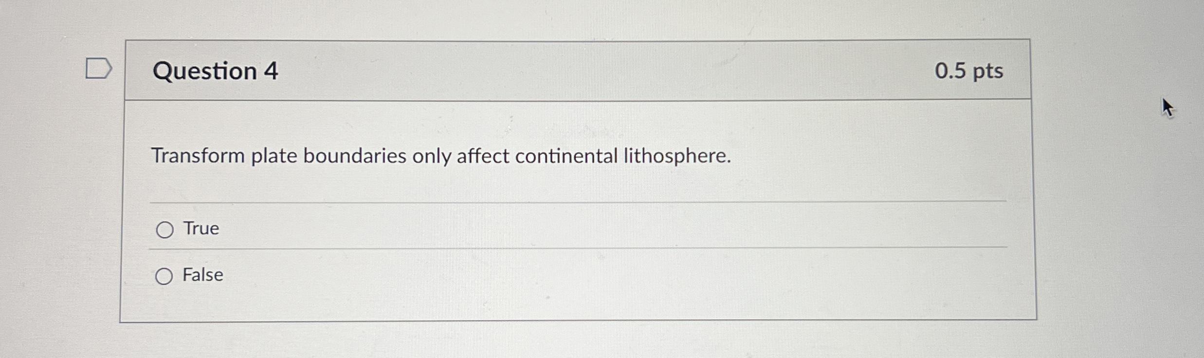Solved Question 4Transform plate boundaries only affect | Chegg.com