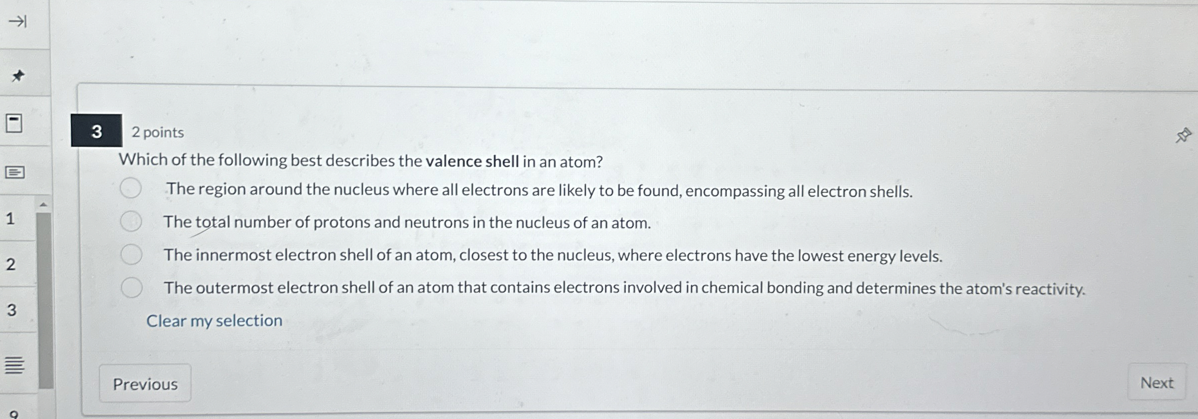 Solved 32 ﻿pointsWhich of the following best describes the | Chegg.com